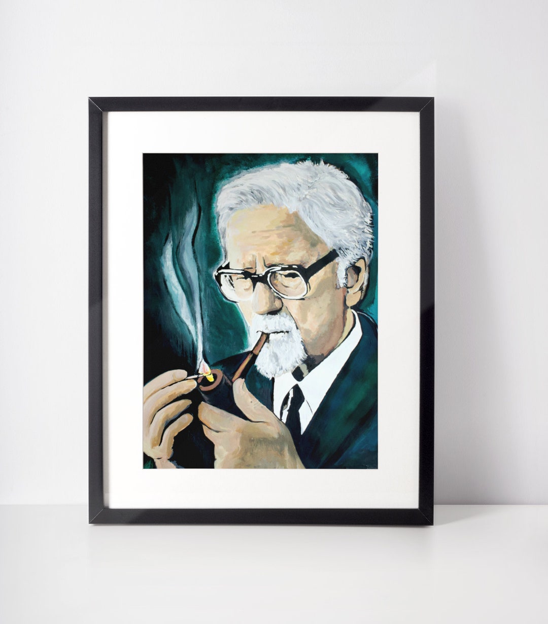 Poet John Hewitt Portrait Art Print, Poetry Summer School, Poems ...