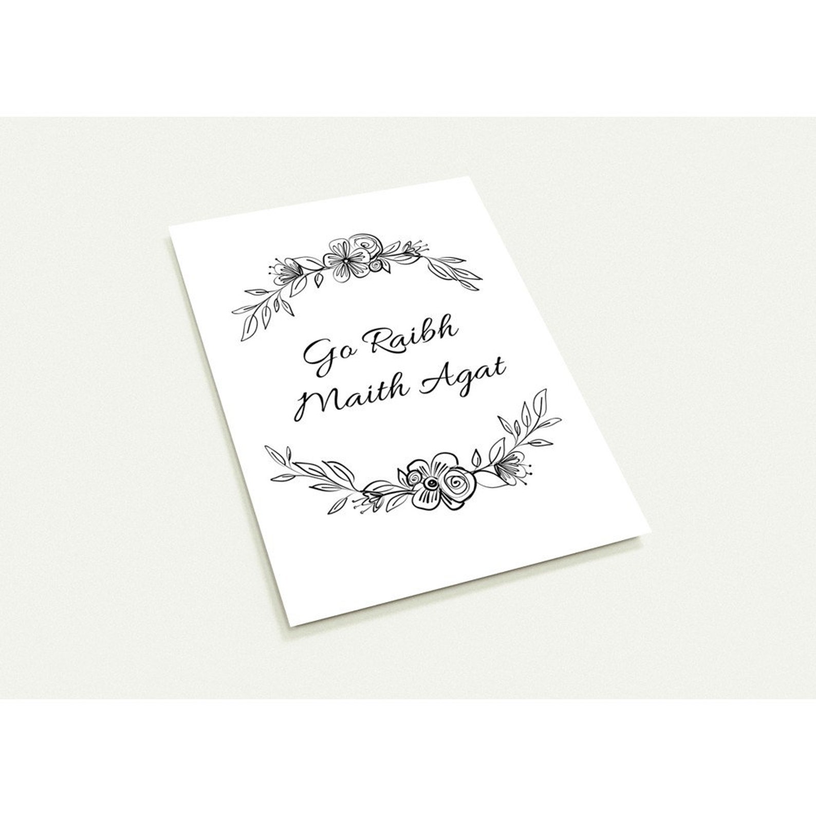 Go Raibh Maith Agat Thank You Cards – Elegant Irish Design | Pack of 10 ...