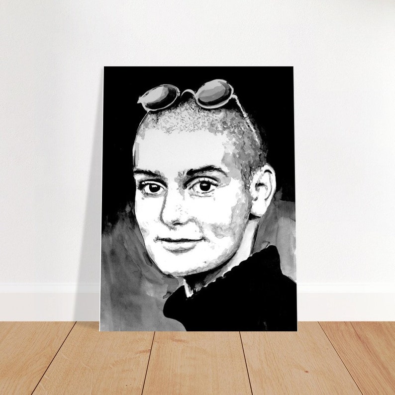 Sinead O'connor Art Print Direct From the Artist, Black & White, Irish ...