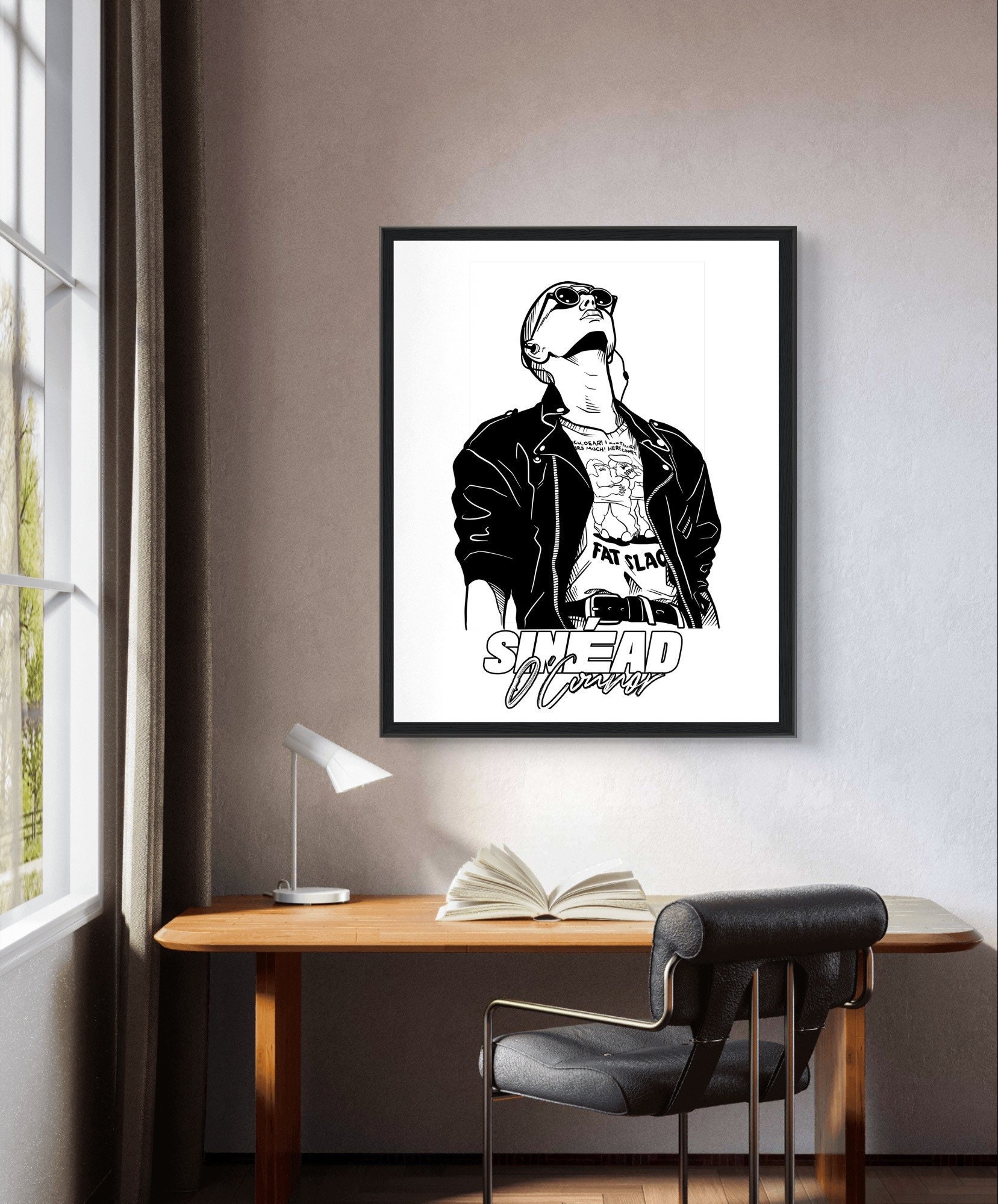 Sinead O'connor Iconic Portrait Prints, Vintage Music Framed Wall Art ...