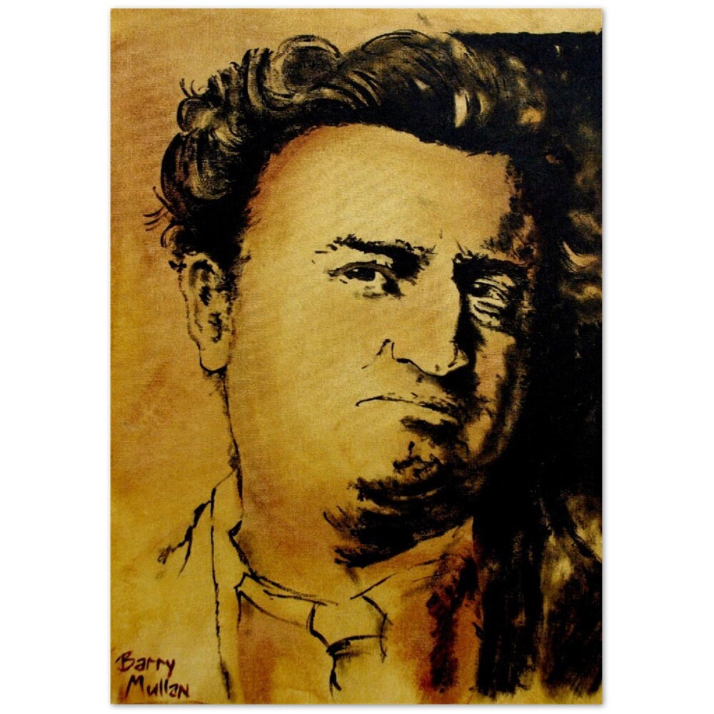 Brendan Behan Art Print Irish Poet Poems Literature the Hostage Borstal ...