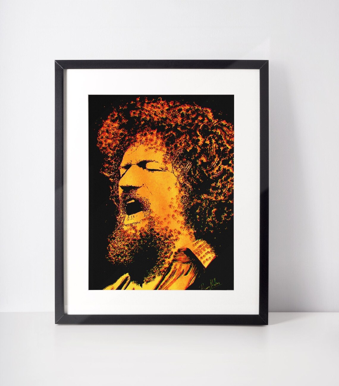Luke Kelly Art Print | the Dubliners | Raglan Road | Irish Folk Music ...