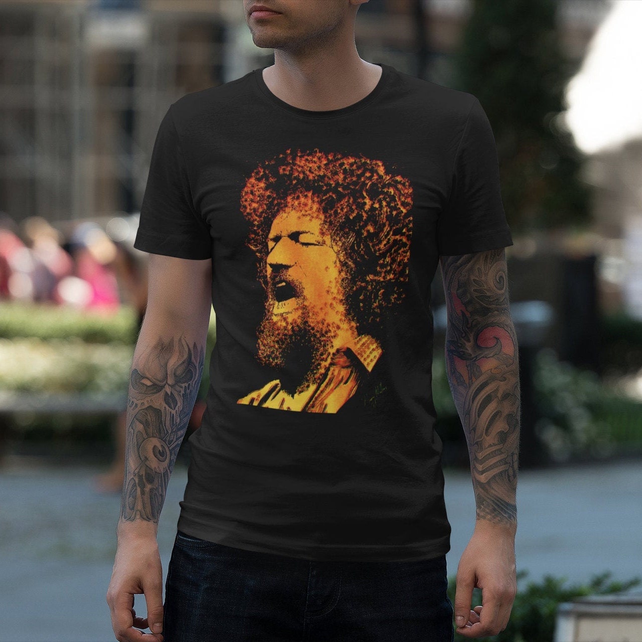 Luke Kelly Tribute T-shirt the Dubliners Raglan Road Irish Folk Music T ...