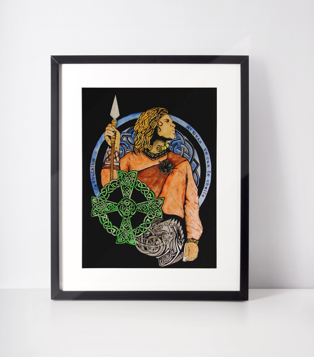 Cu Chulainn the Hound of Ulster Art Print Irish History Ancient Celtic ...