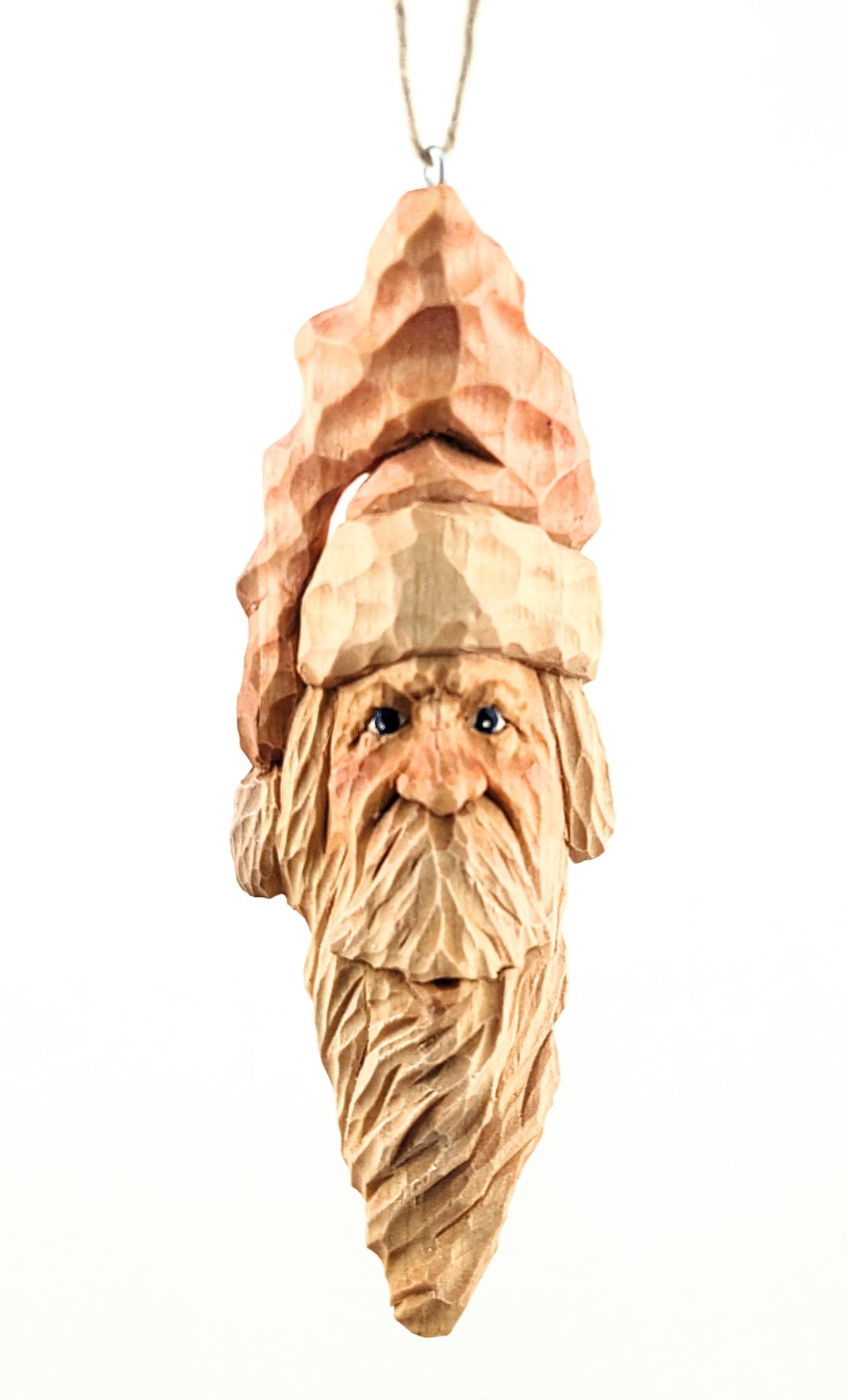 Santa Ornament, Christmas Decor, Hand Carved, Wood Carving, Handmade - Etsy
