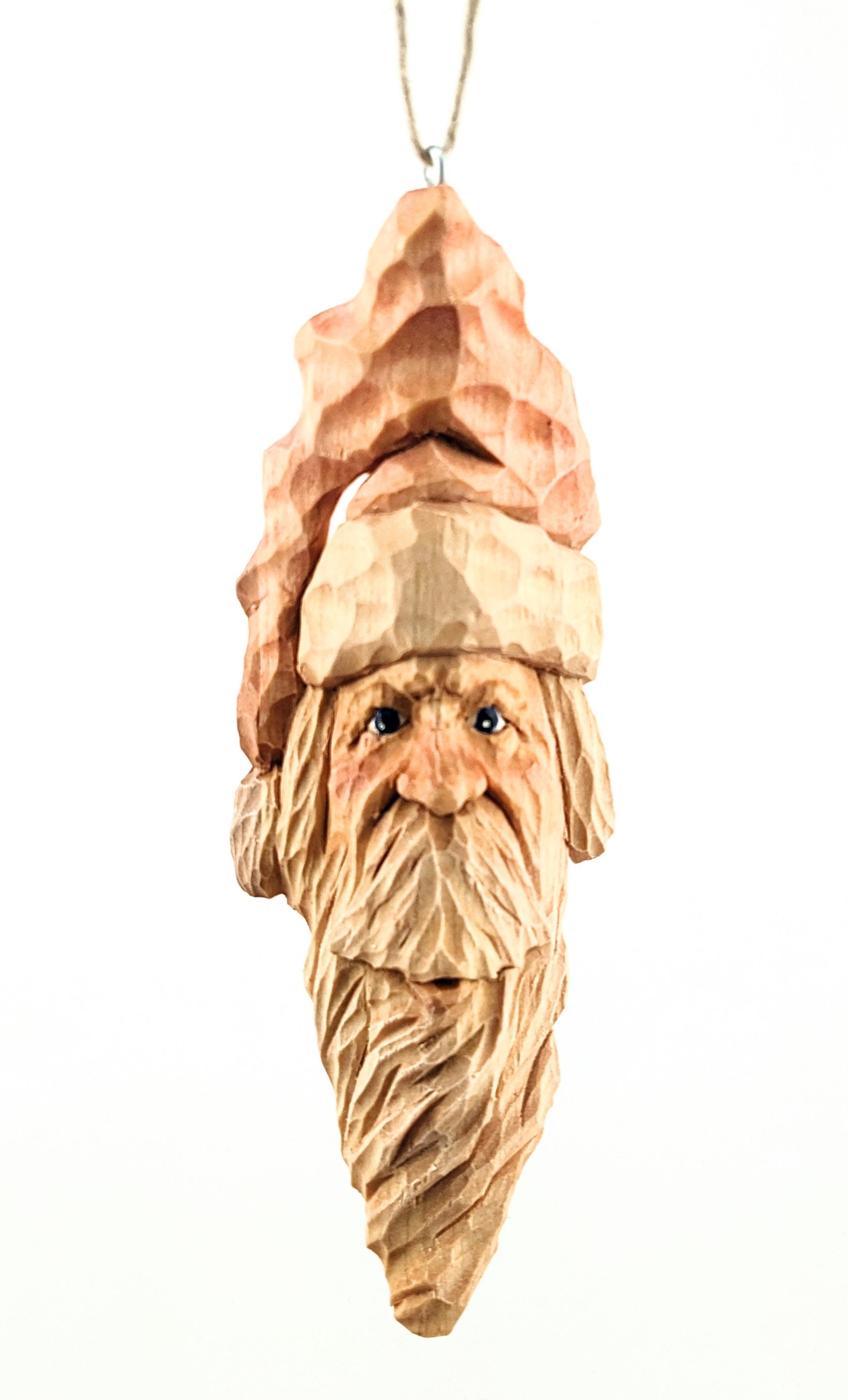 Santa Ornament, Christmas Decor, Hand Carved, Wood Carving, Handmade - Etsy