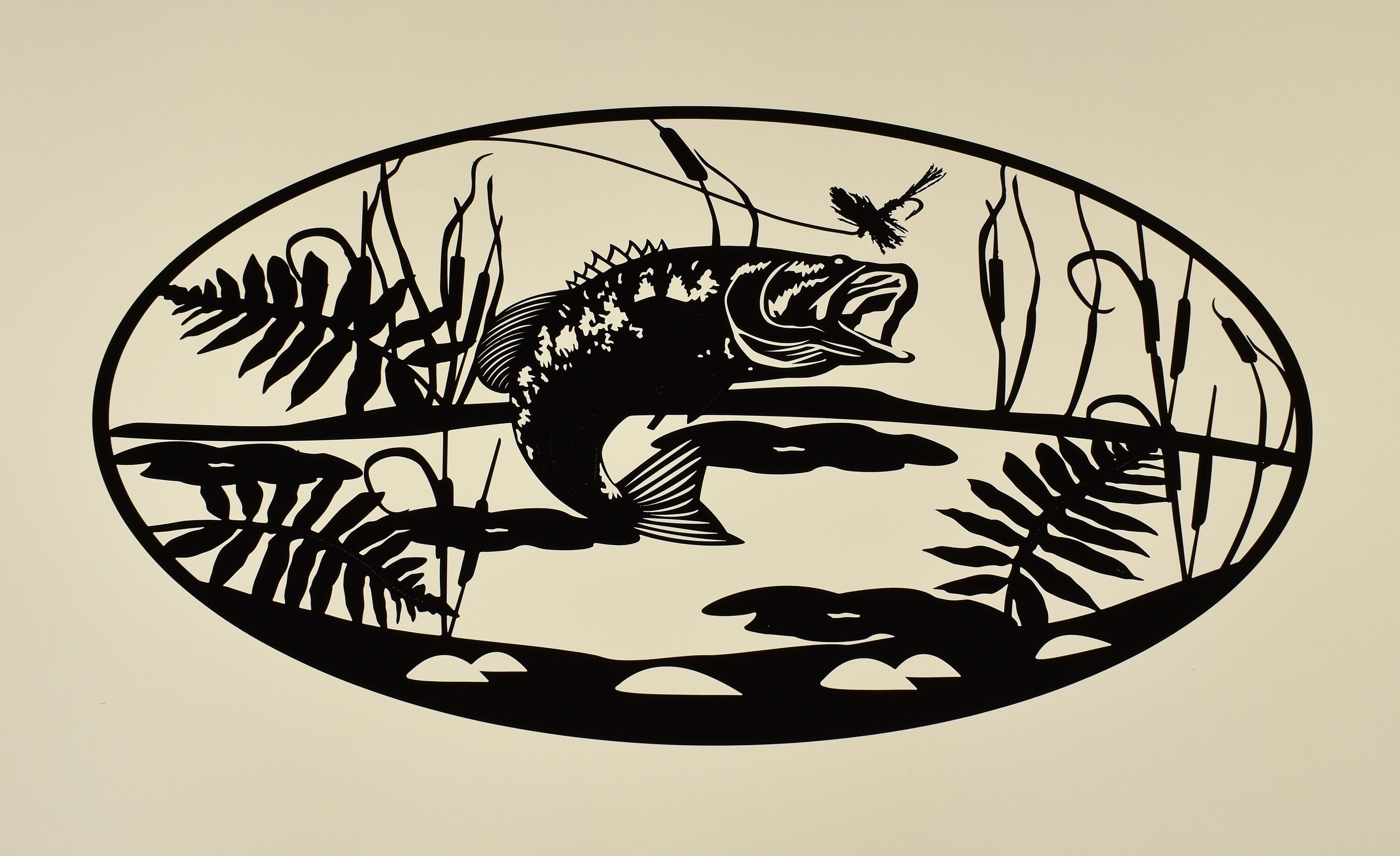 Metal Outdoors Sign Fishing Fish Jumping - Etsy