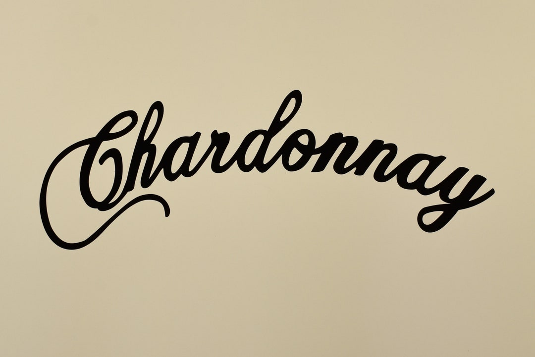 Metal Wine Sign Chardonnay - Etsy