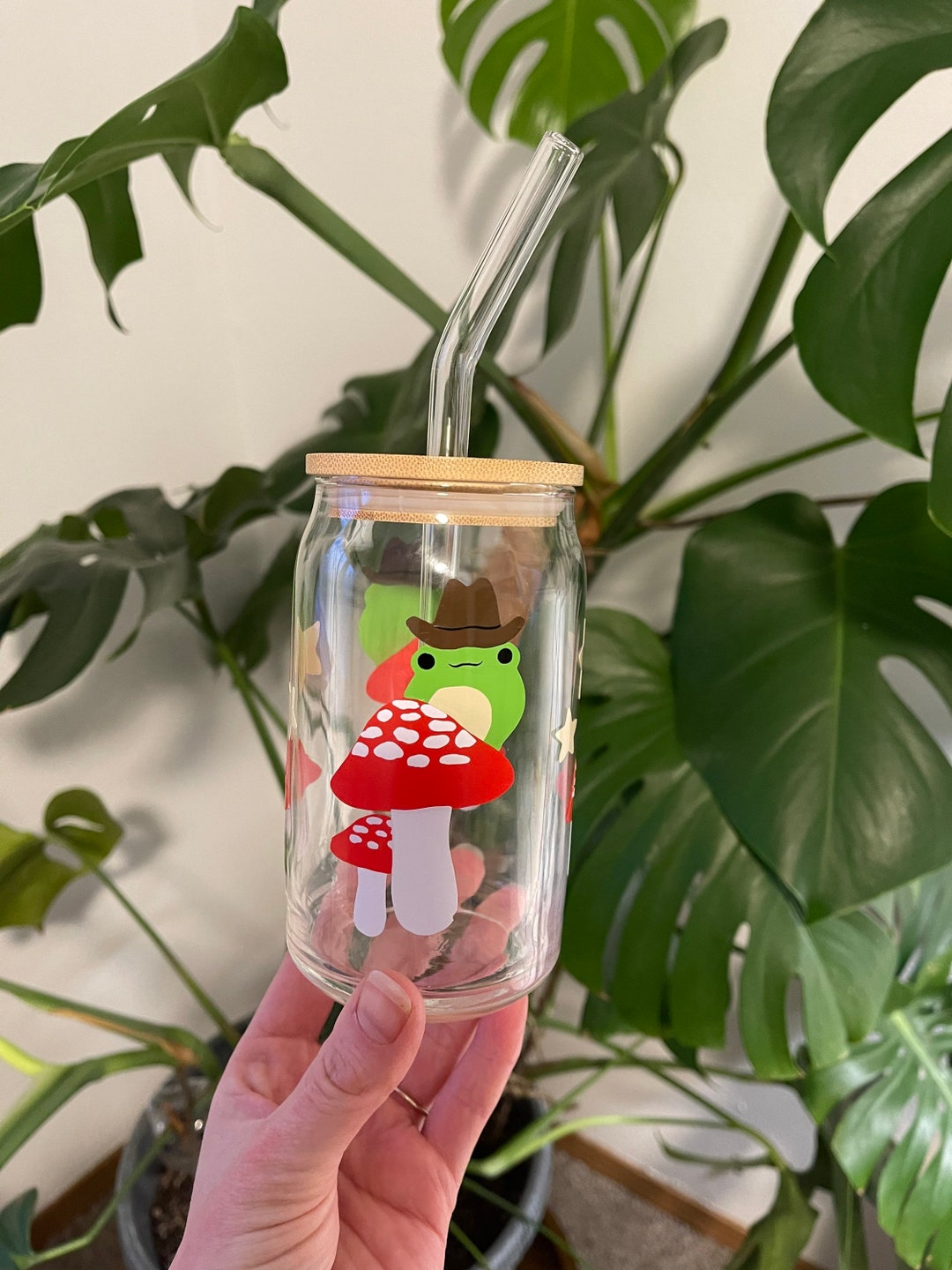 Frog Cup, Glass Tumbler, Mushroom Cup, Bamboo Cup, Iced Coffee Cup ...