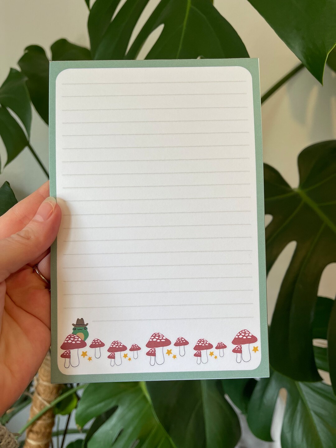 Frog and Mushroom Notepad, Notepad Gift, to Do Notepad, Fridge Notepad ...