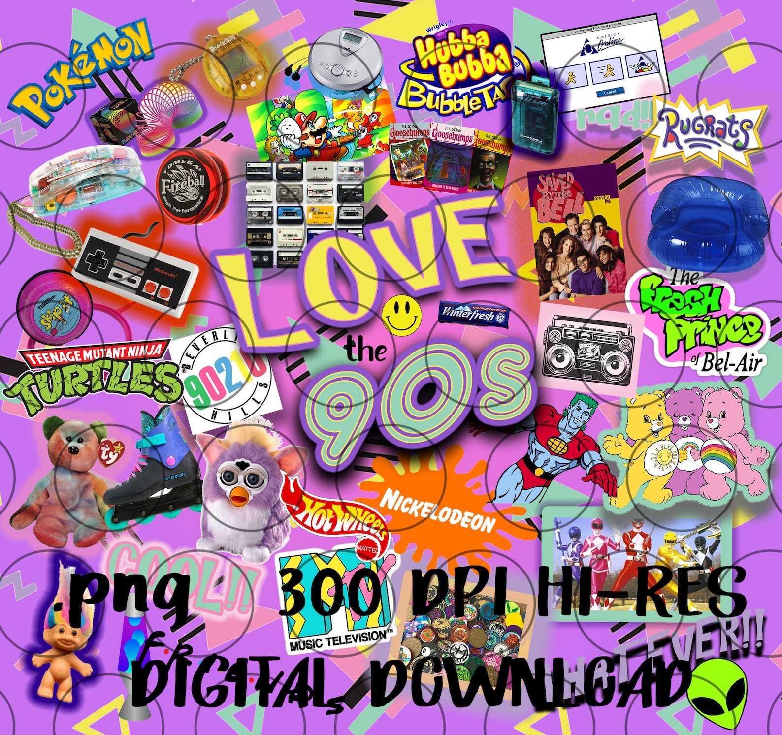 Love the 90s Kid Throwback Tumbler Design Download Png 30 Oz - Etsy