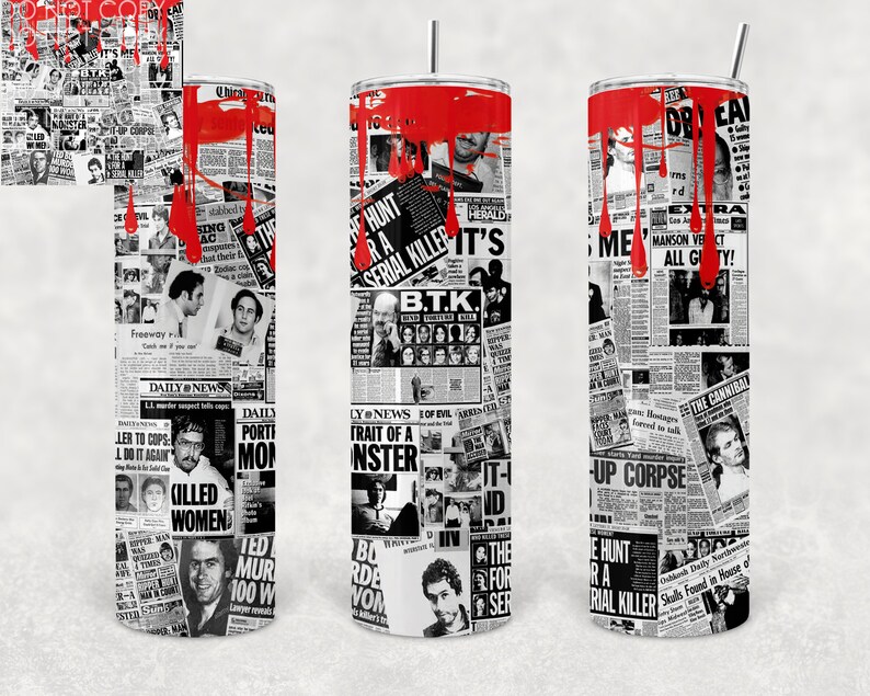 True Crime Junkie Serial Killer Newspaper Clipping Headline - Etsy