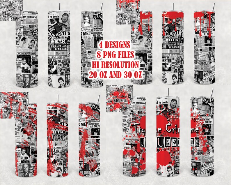 True Crime Junkie Serial Killer Newspaper Clipping Headline - Etsy