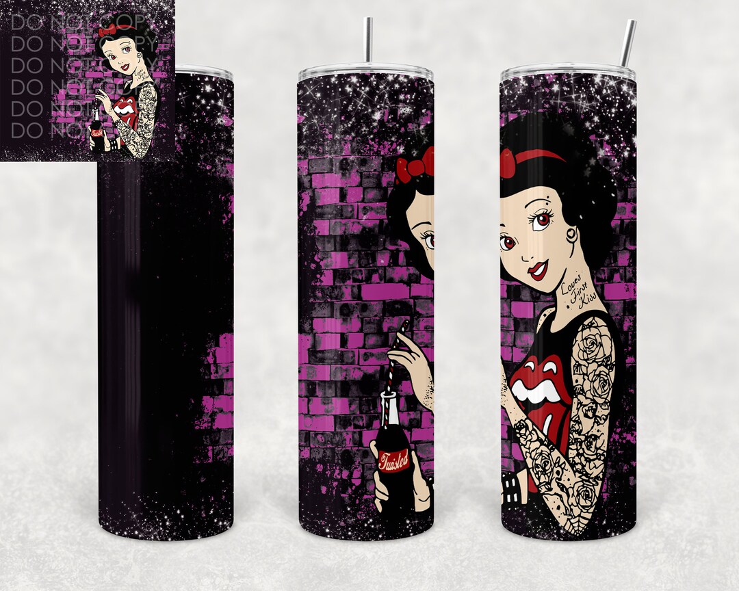 Punk princess punk rock sublimation design 20 oz 30 oz skinny straight ...