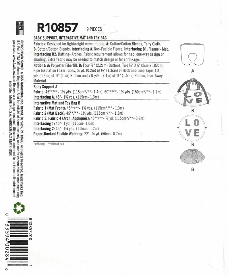 Baby Play Time Sewing Pattern Baby Support Pillow - Etsy