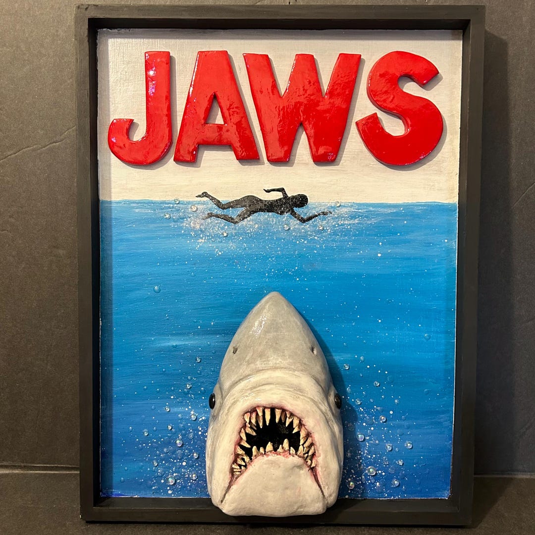 JAWS Shark Large Hanging Sculpt Decoration - Etsy