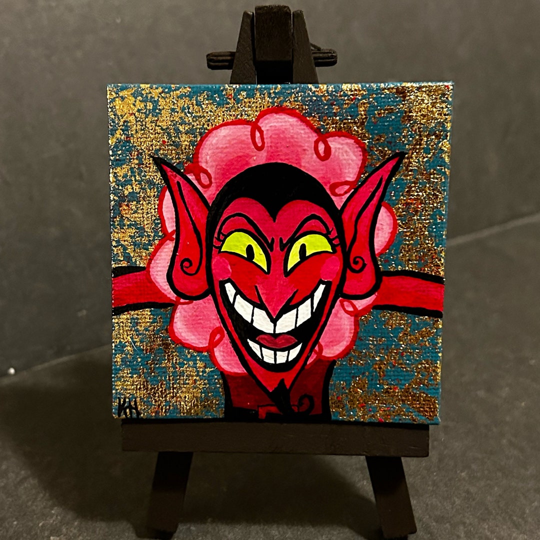 Powerpuff Girls HIM Devil Mini Canvas Painting - Etsy