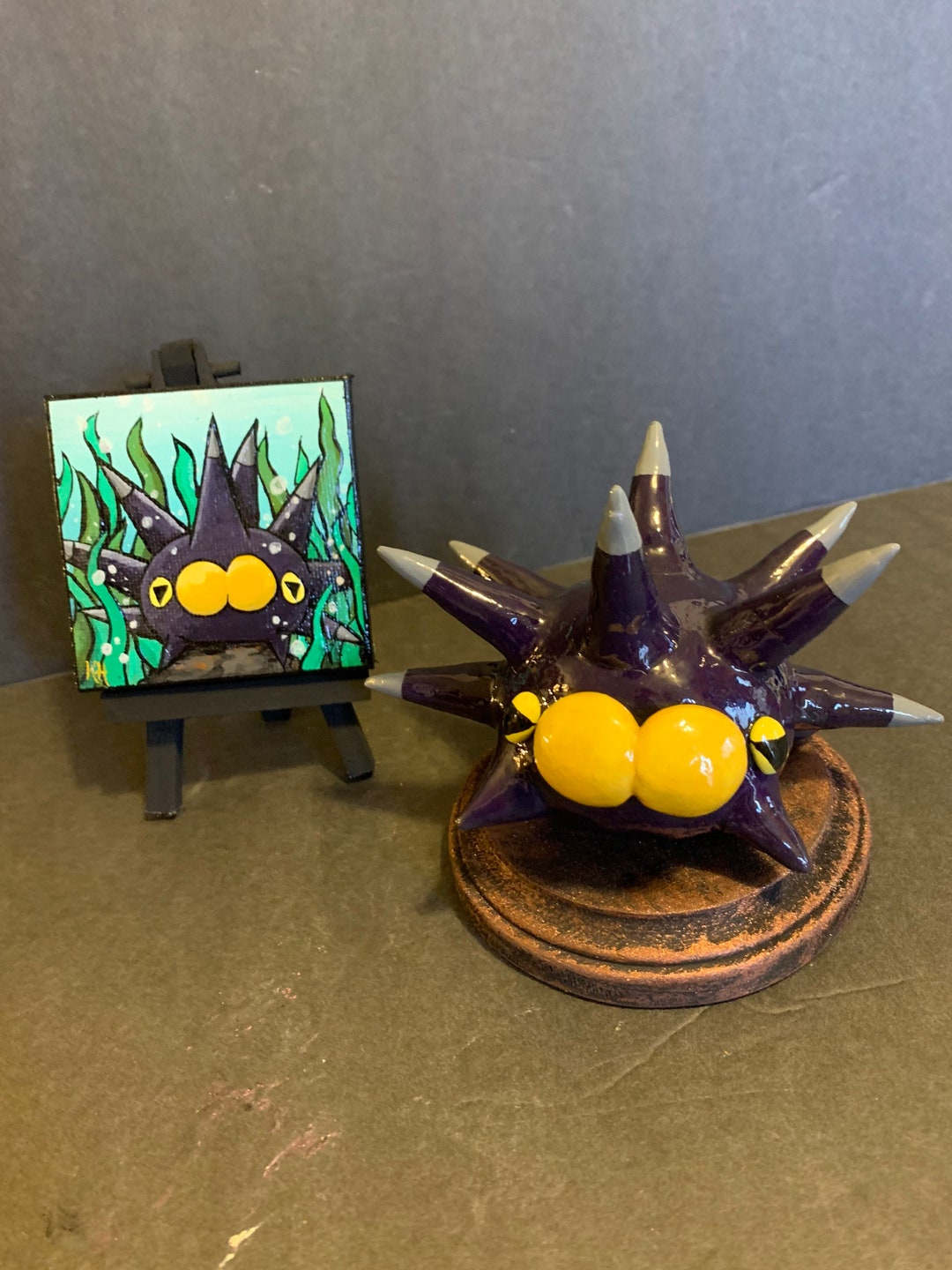 Pincurchin Pokémon Sculpt and Mini Canvas - Etsy