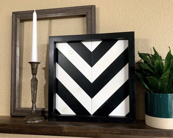 Chevron Wall Art | Etsy