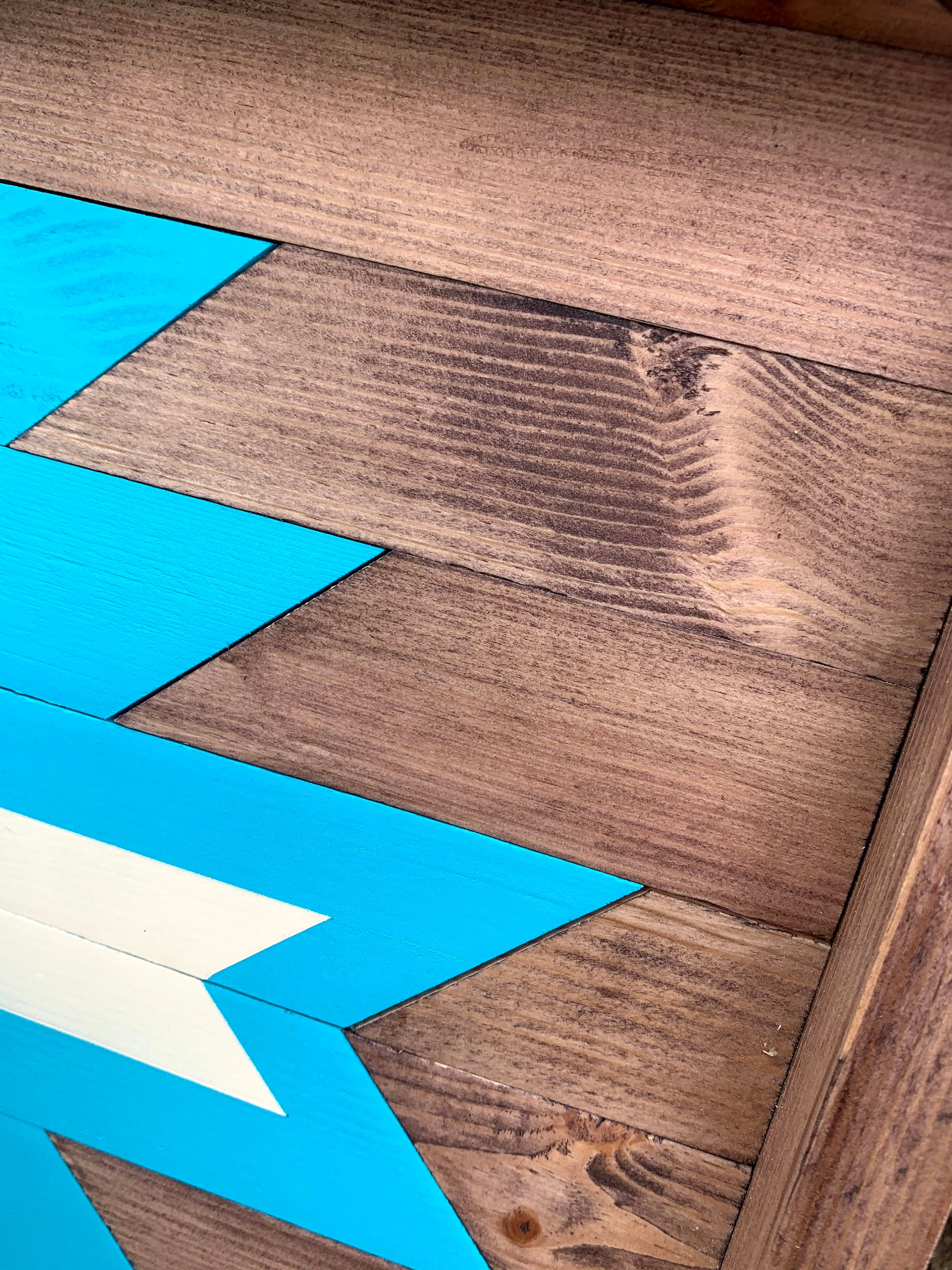 Aztec Wood Wall Art Wood Mosaic Wood Wall Hanging Geometric Wood Art ...