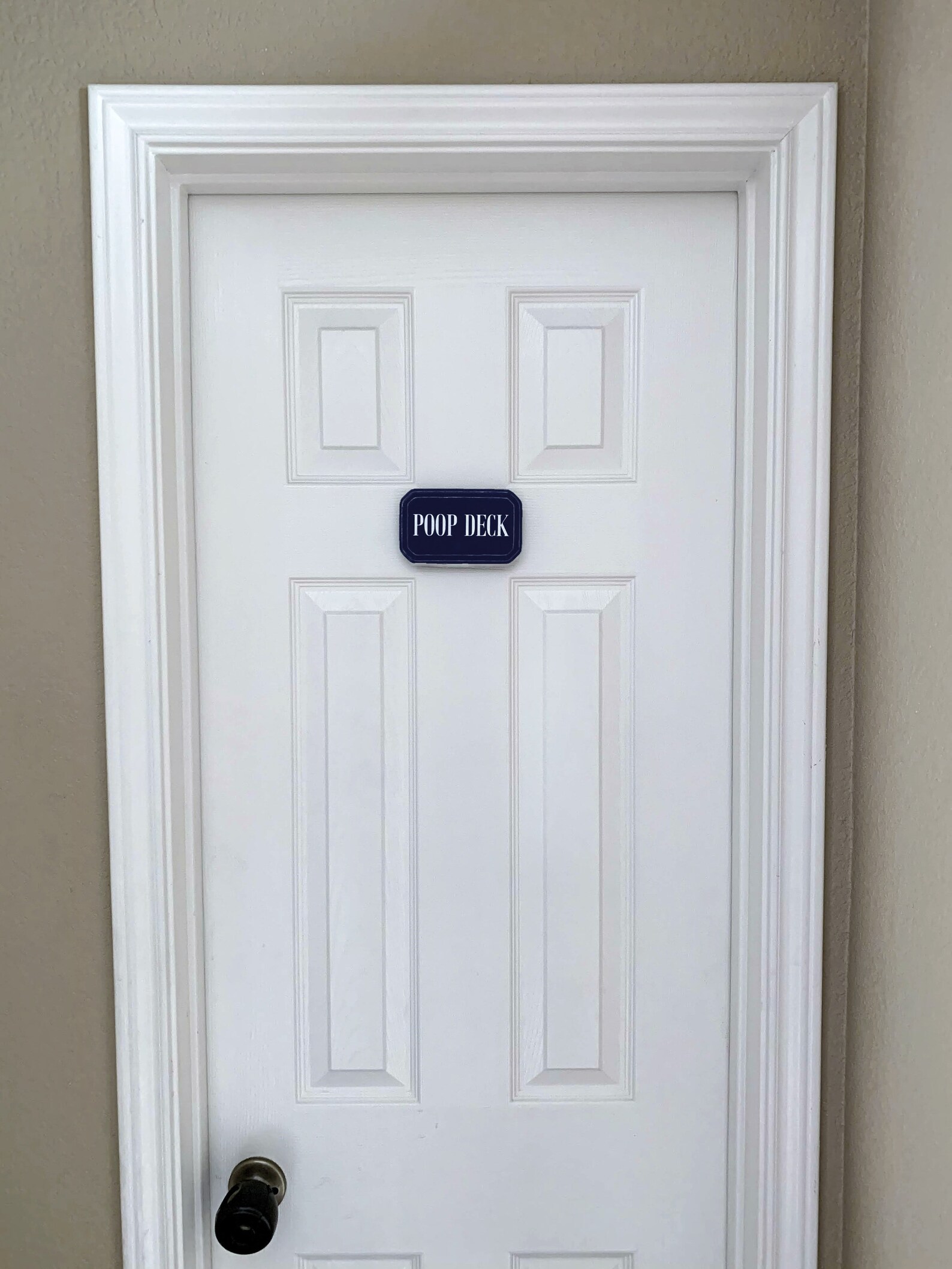 Funny Bathroom Sign Bathroom Door Sign Poop Deck Bathroom - Etsy