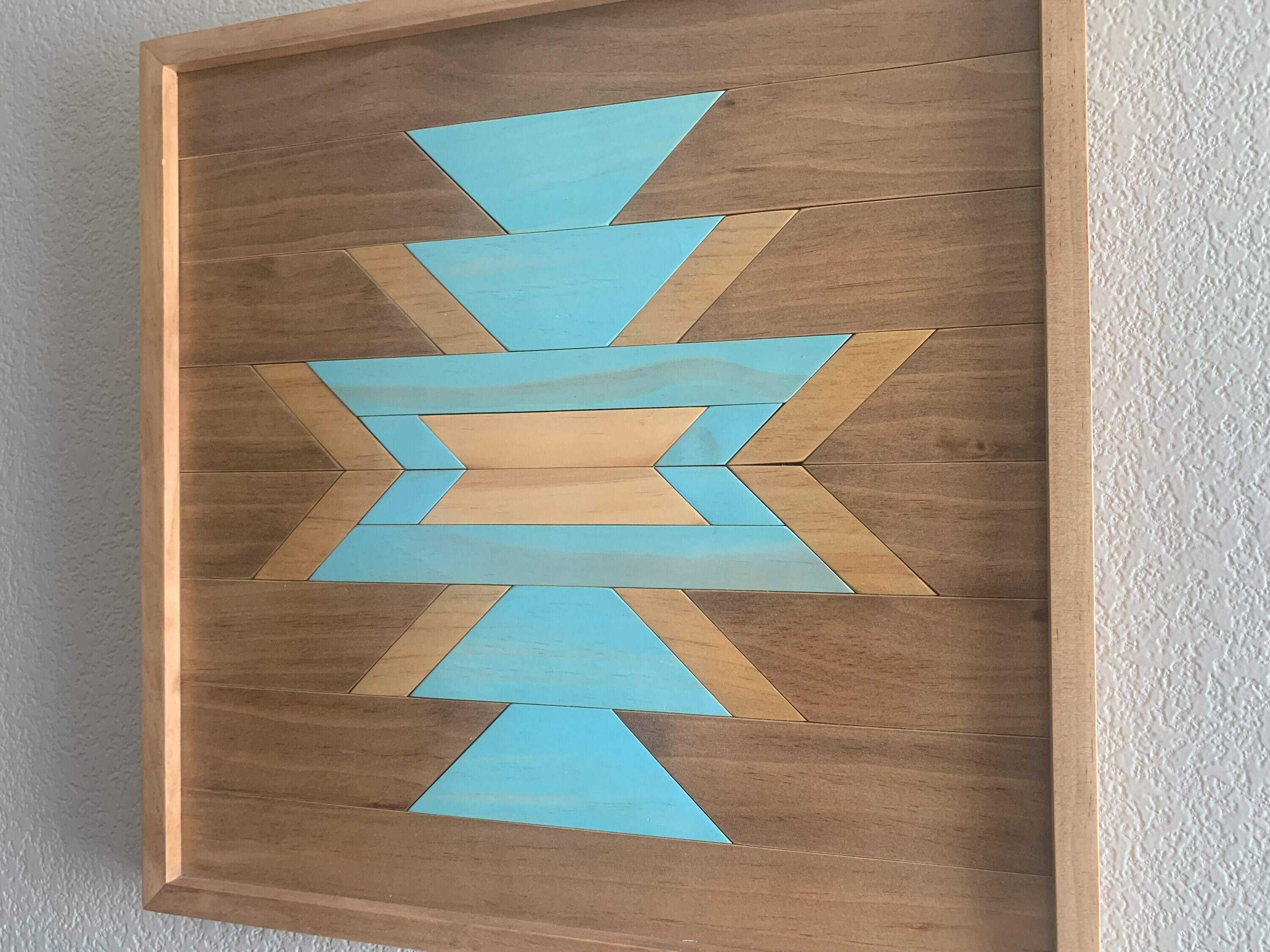 Rustic Aztec Wood Art: Boho Southwestern Wall Decor - Etsy