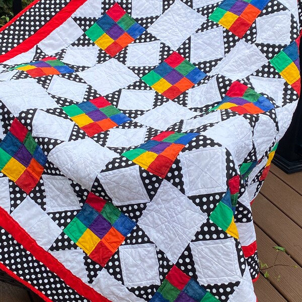 Polka Dot Quilt - Etsy