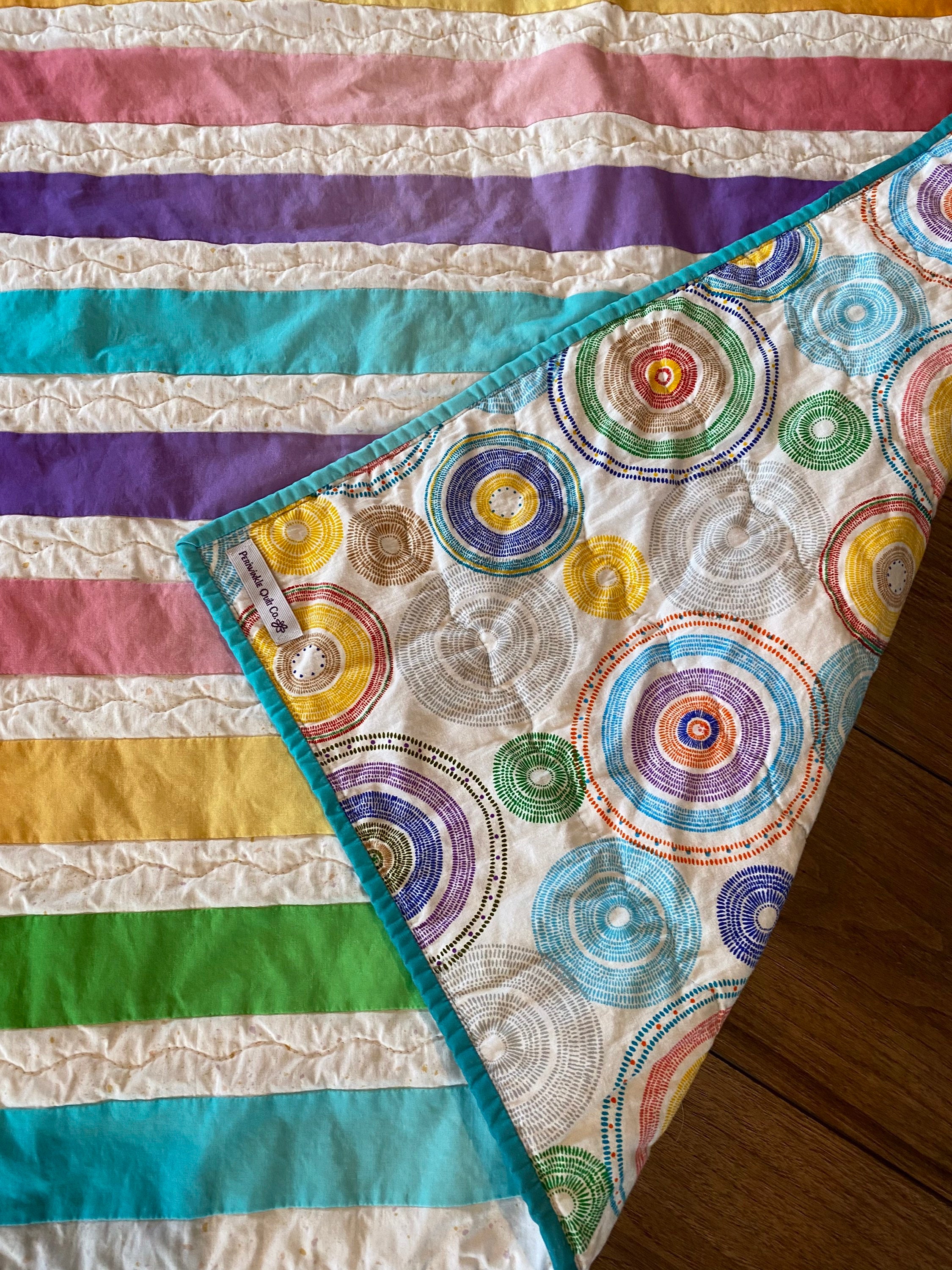 Ombre Stripes Baby Quilt - Etsy