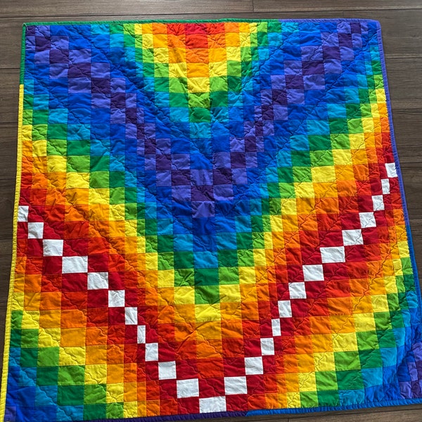 Bargello Rainbow Quilt Patterns - Etsy
