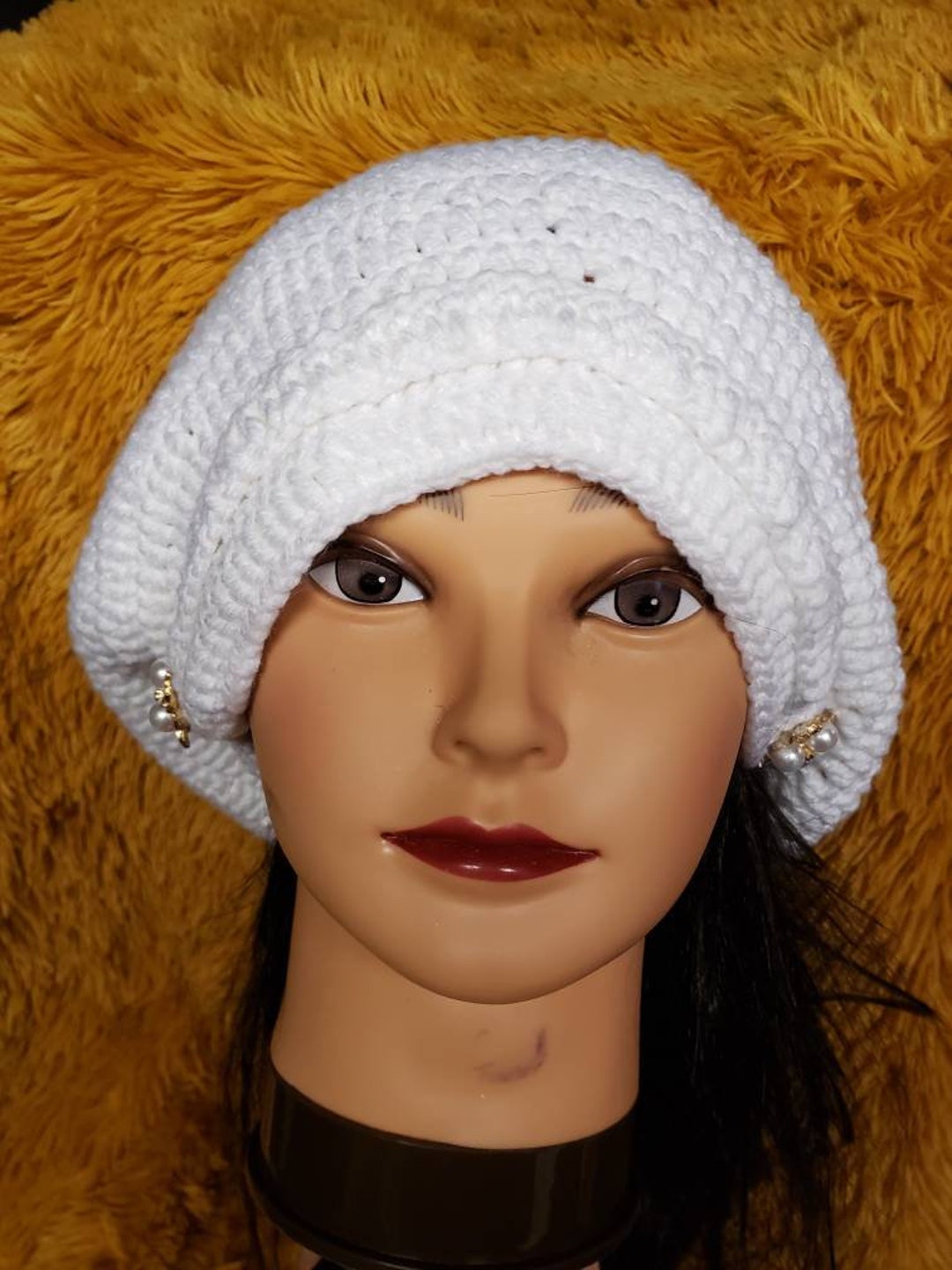 Crochet Beret With Matching Mask-classic Beret- Handmade Beret- Boina ...