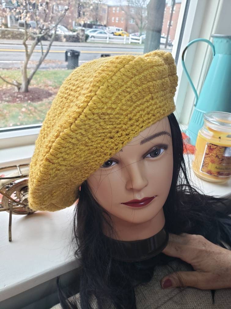 Great Beret Crochet Beret-boina-artist Beret-paris Style-perfect Gift ...