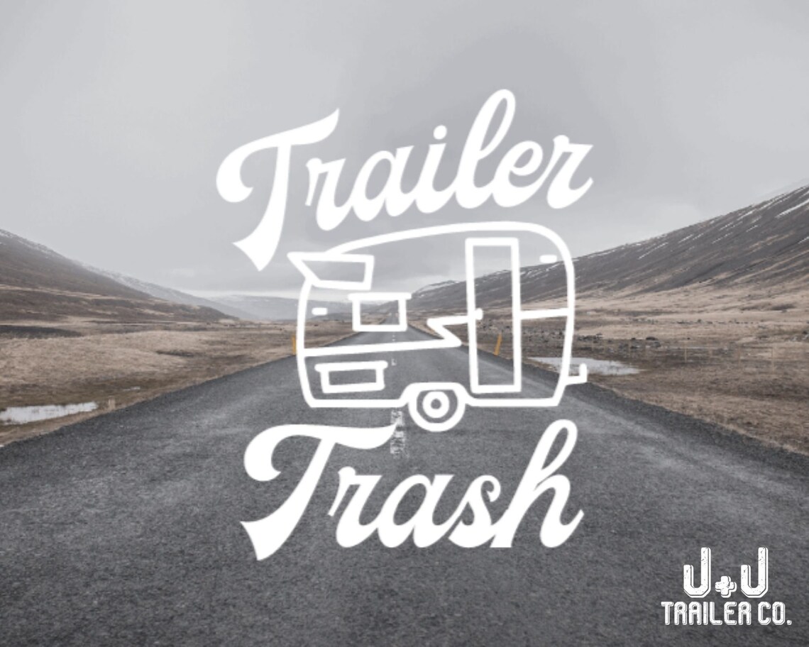 Trailer Trash Shasta Camper Permanent Decal // Vinyl Decal for Cups ...