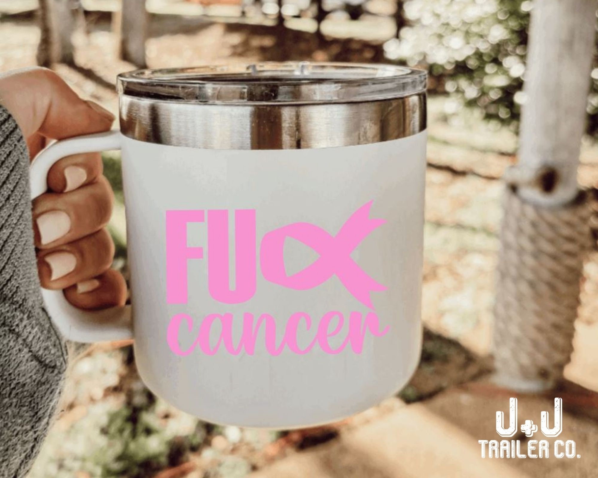 Fk Cancer Permanent Decal // Vinyl Decals for Cups, Cars, Laptops and ...