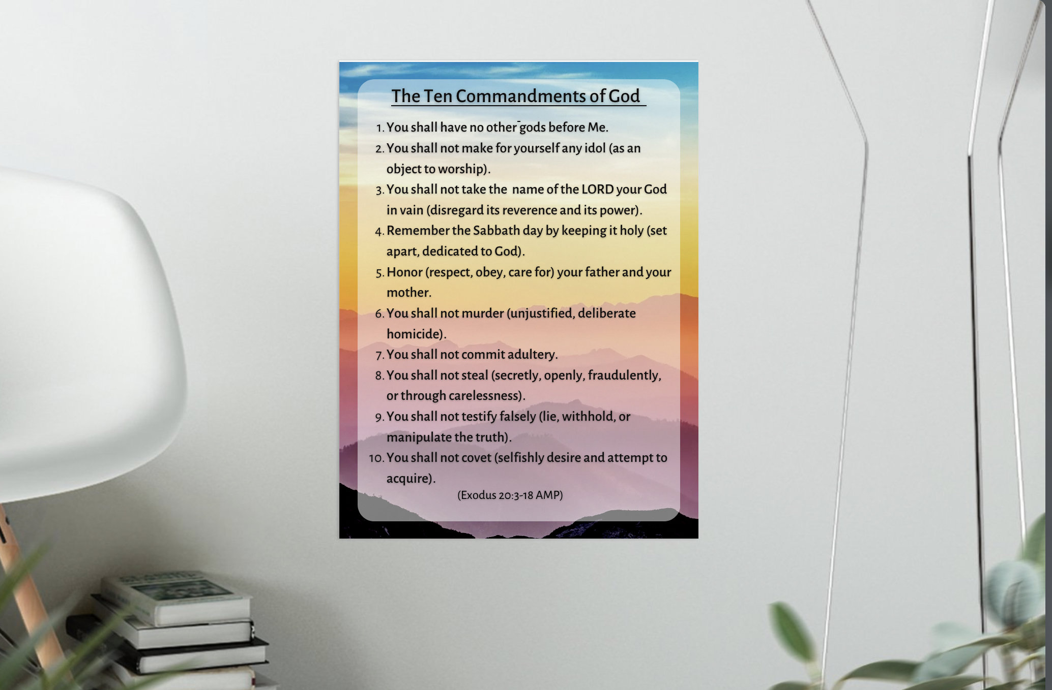 10 Commandments Poster - Etsy