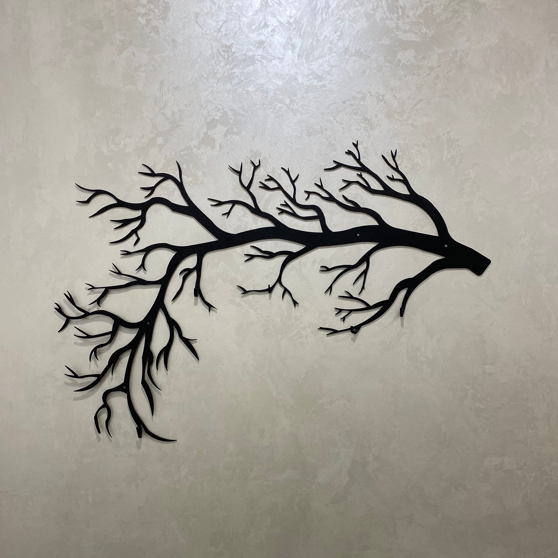 Tree Branch Coat Rack Wall, Metal Wall Art Coat Rack, Tree Coat Rack ...