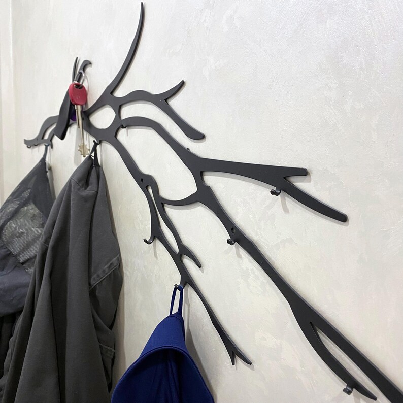 Wall Hanger Made From Tree Branches, Coat Hanger, Key Hook, Wall Hanger ...