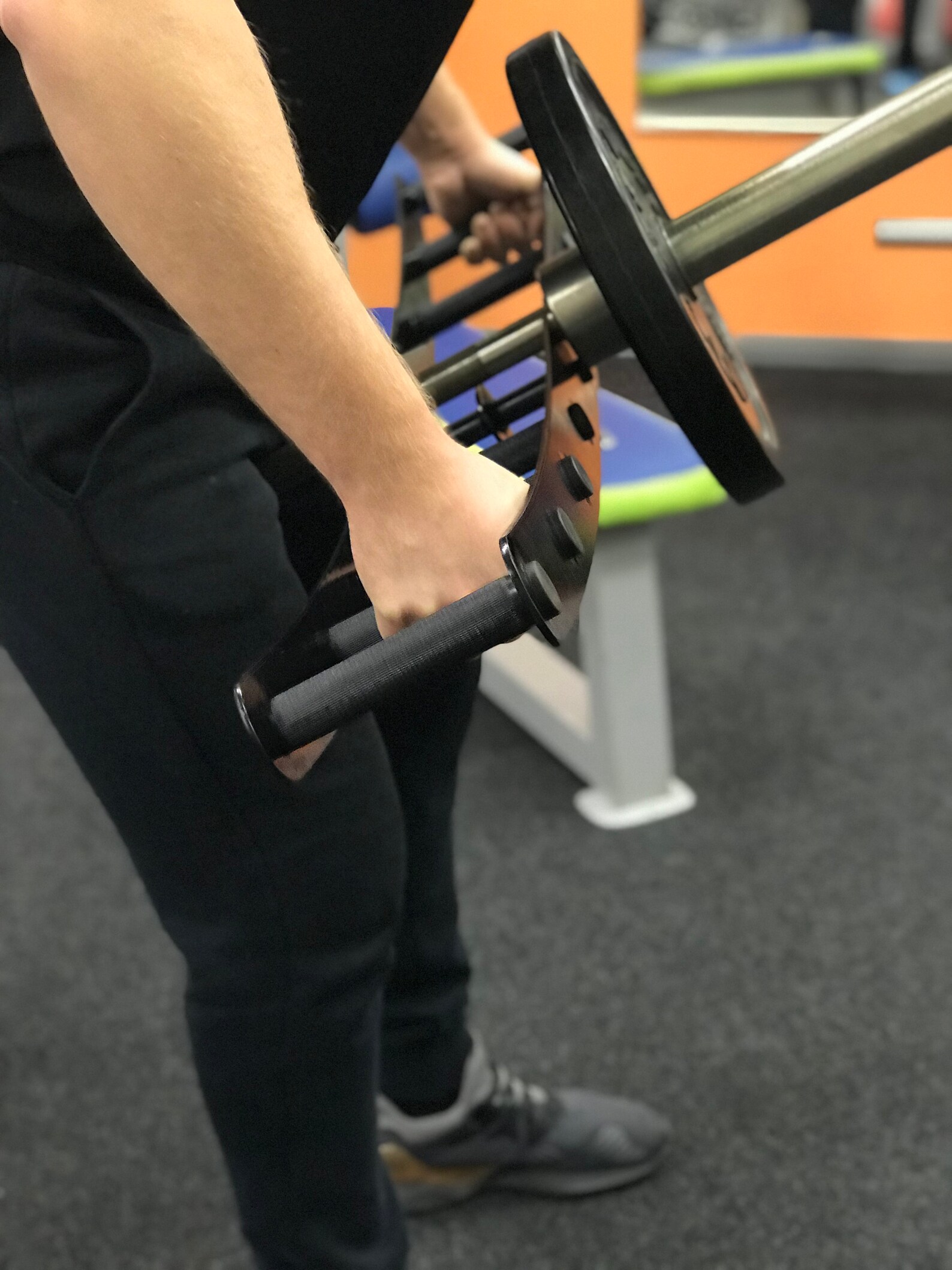 Universal Barbell Training Sport Accessories Steel Fitness Gum Lat Bar ...