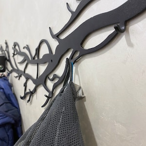 Tree Branch Coat Rack Wall, Metal Wall Art Coat Rack, Tree Coat Rack ...