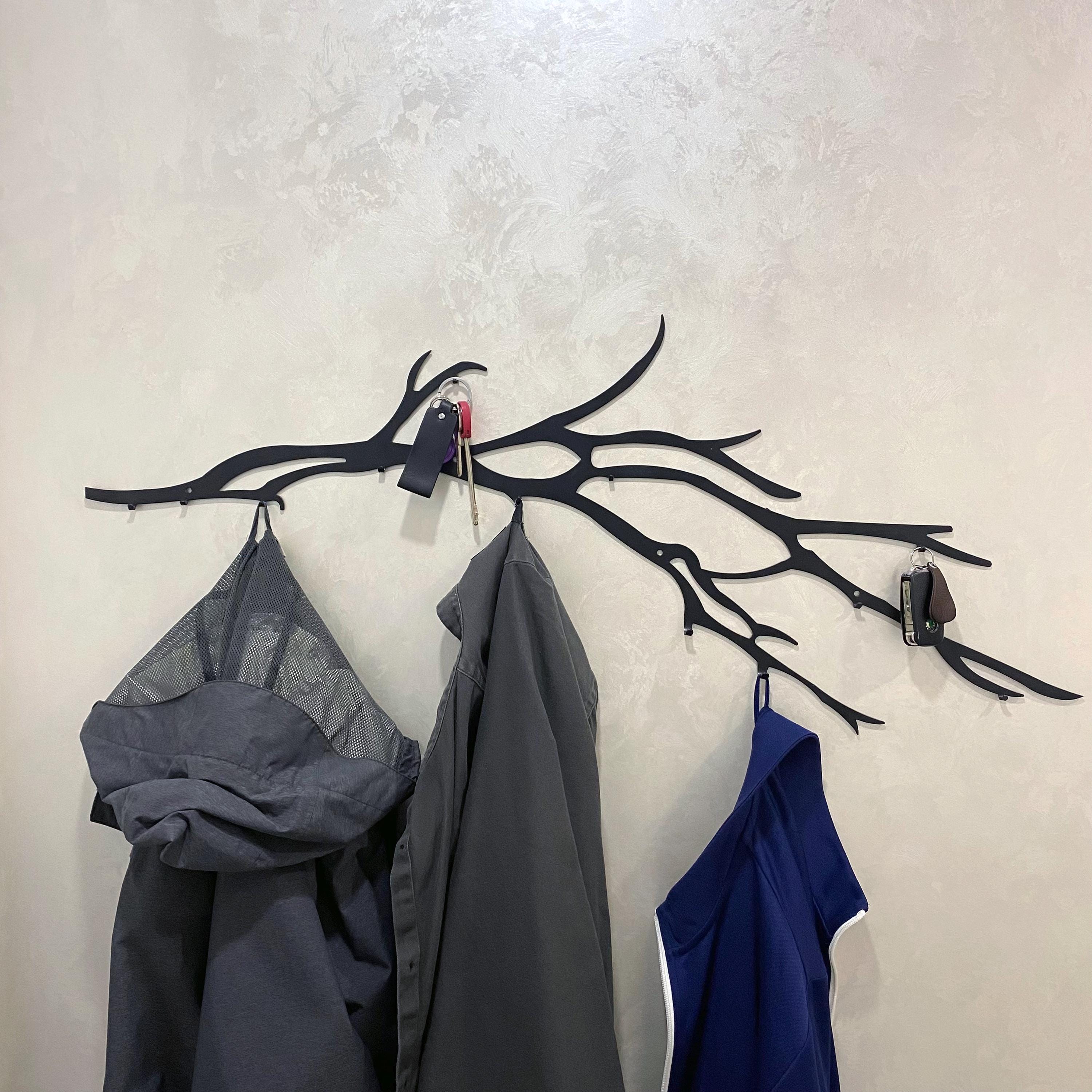 Wall Hanger Made From Tree Branches, Coat Hanger, Key Hook, Wall Hanger ...