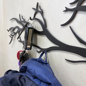 Tree Branch Coat Rack Wall, Metal Wall Art Coat Rack, Tree Coat Rack ...