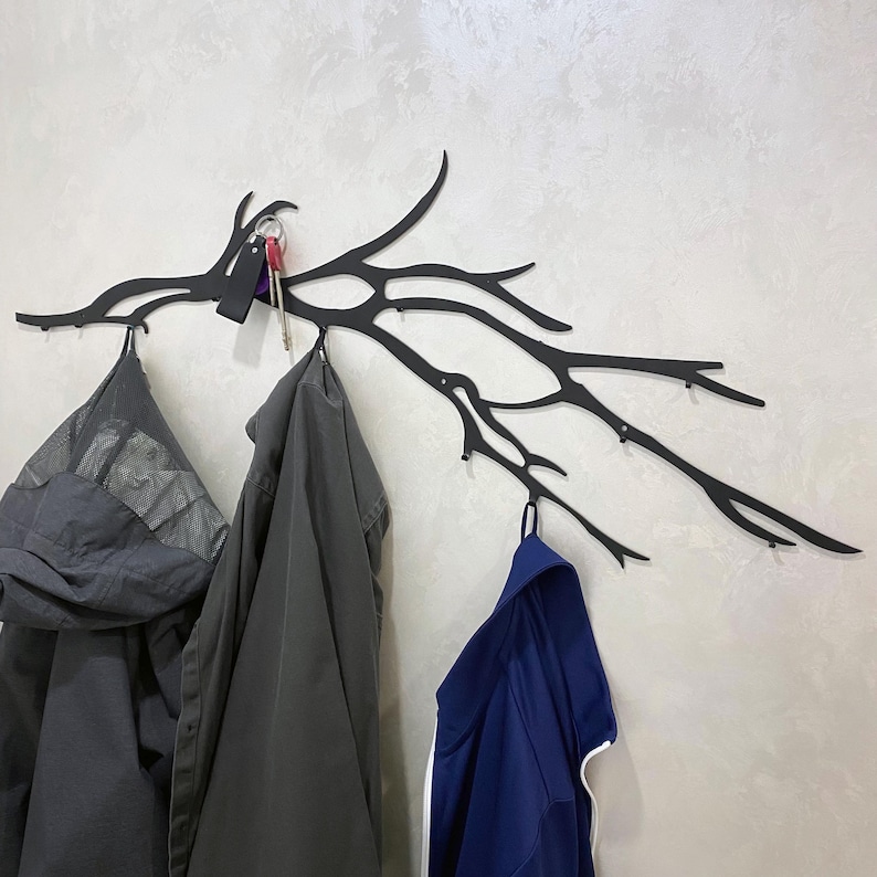 Wall Hanger Made From Tree Branches, Coat Hanger, Key Hook, Wall Hanger ...