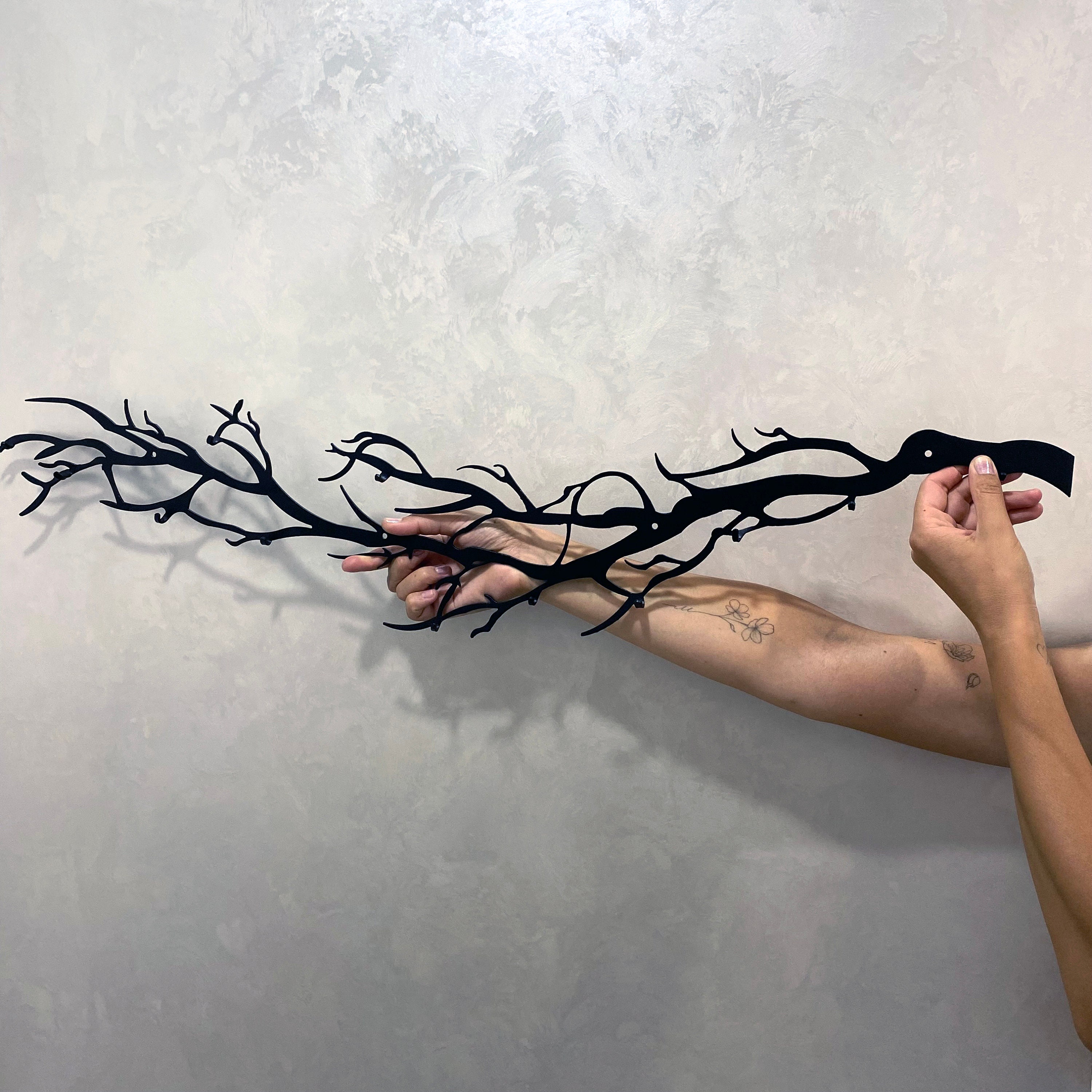 Tree Branch Coat Rack Wall, Metal Wall Art Coat Rack, Tree Coat Rack ...