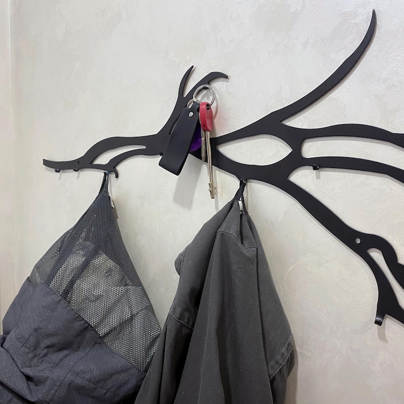 Wall Hanger Made From Tree Branches, Coat Hanger, Key Hook, Wall Hanger ...