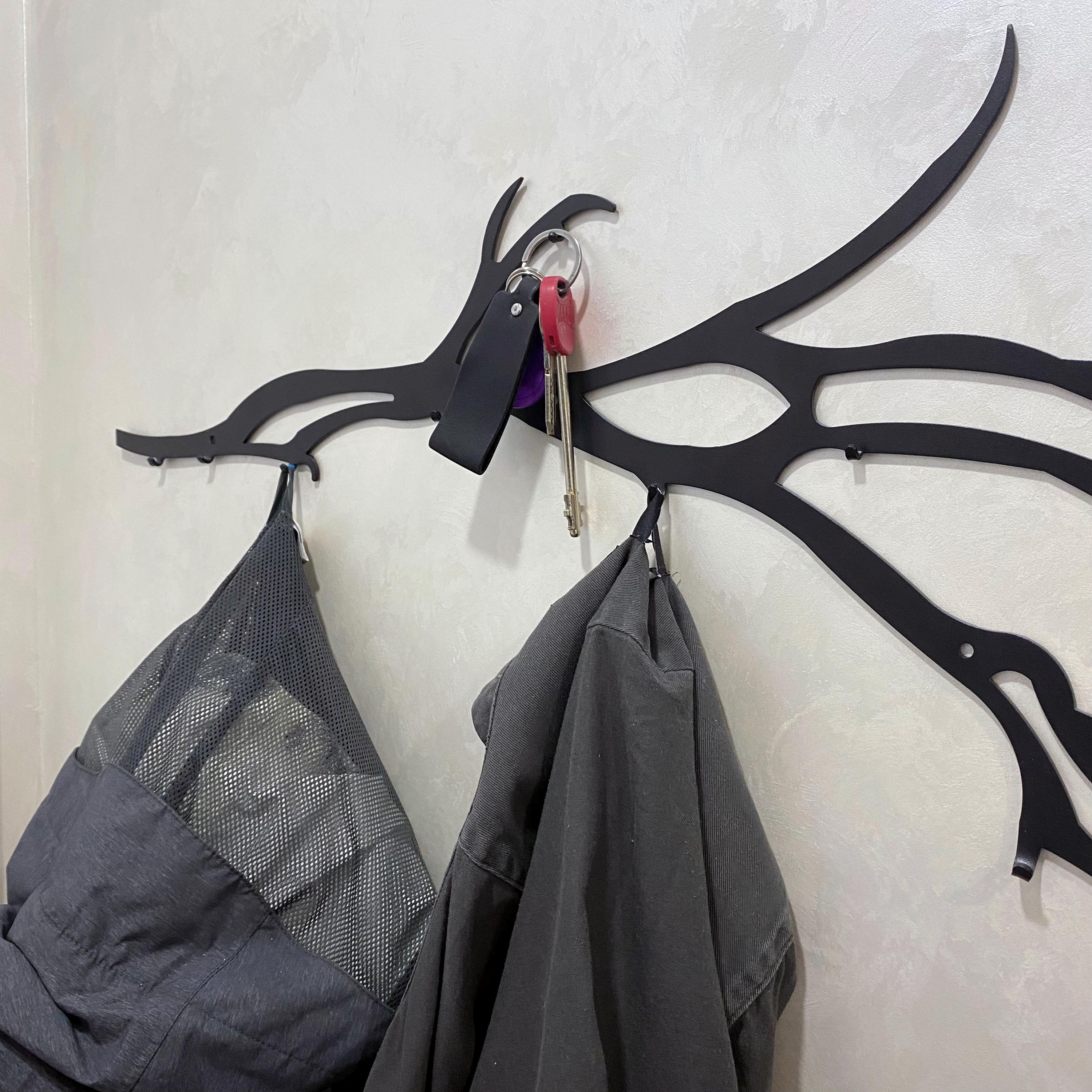 Wall Hanger Made From Tree Branches, Coat Hanger, Key Hook, Wall Hanger ...