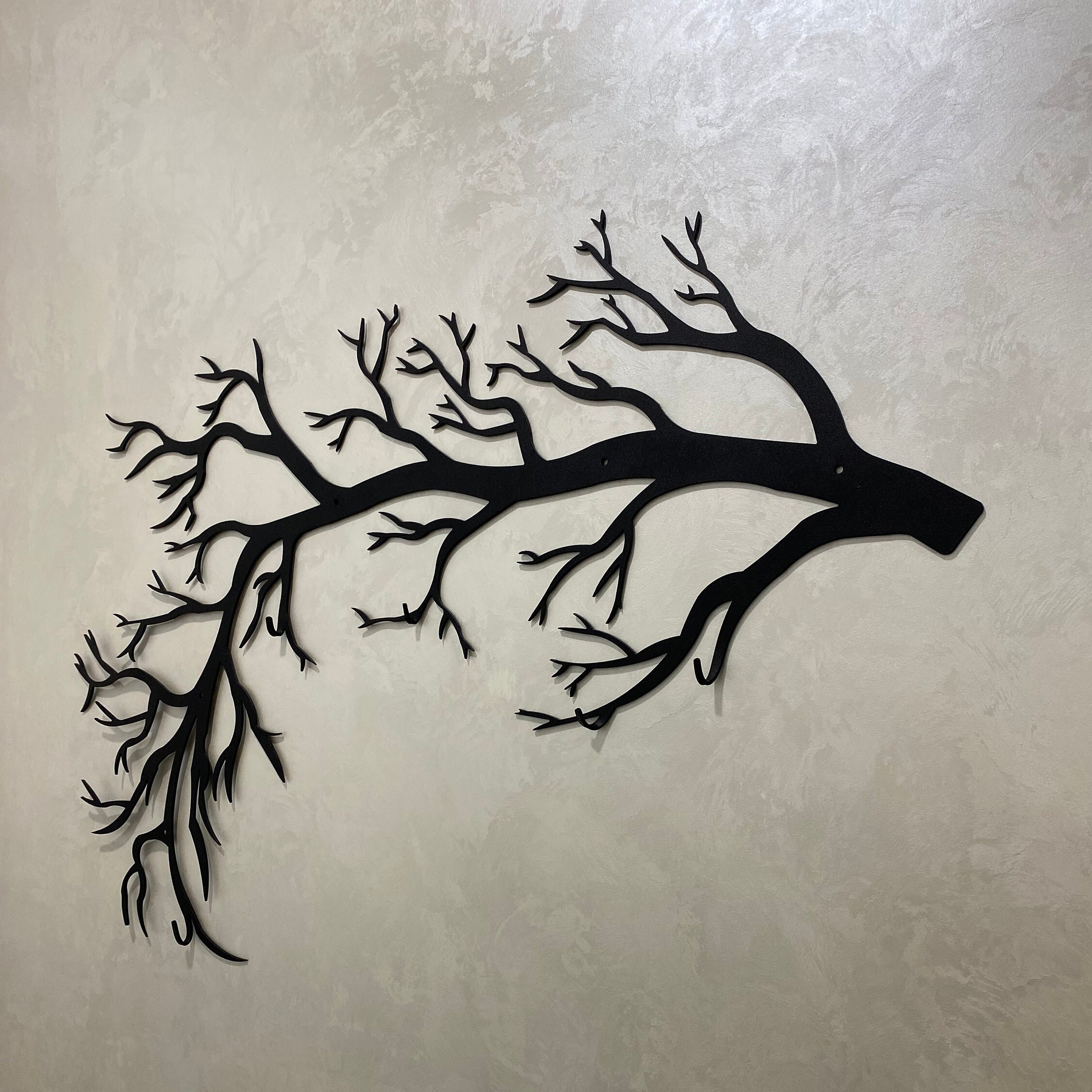 Tree Branch Coat Rack Wall, Metal Wall Art Coat Rack, Tree Coat Rack ...