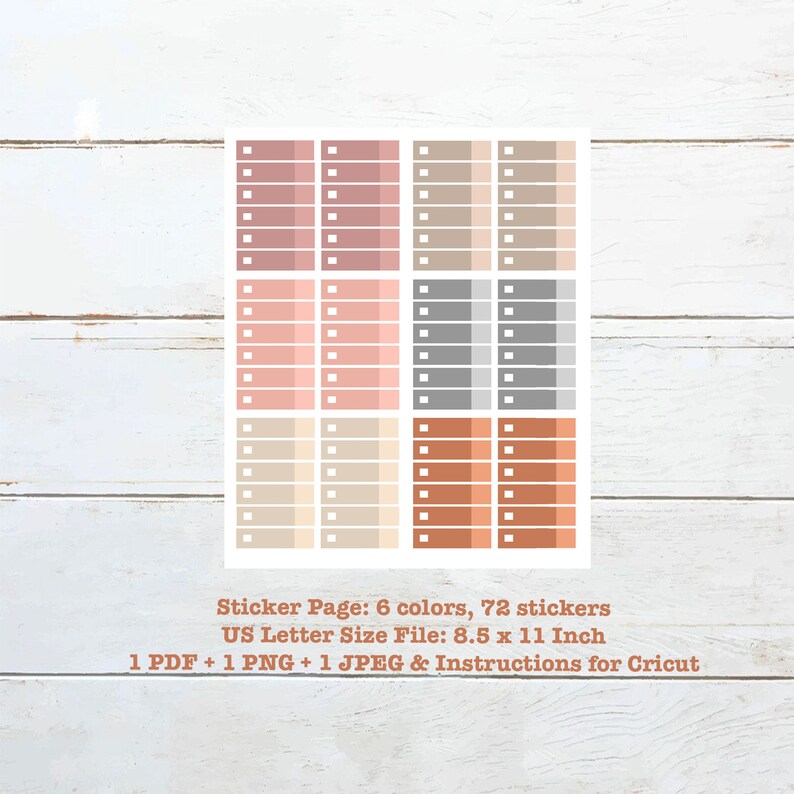 PRINTABLE Virgo Themed Color Palette Expense Trackers 1.57 W X 0.39 H ...