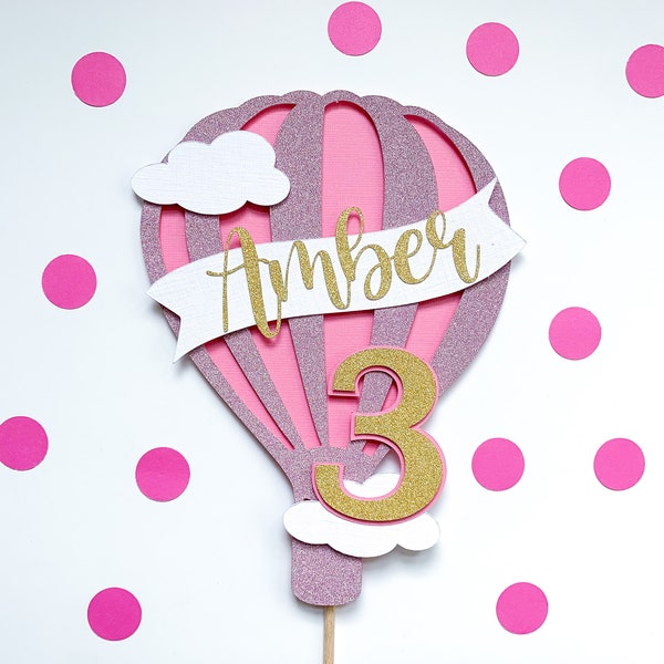 Hot Air Balloon Cake Topper - Etsy