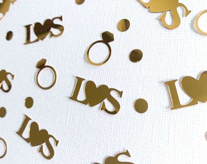 Personalised Engagement/wedding Confetti / Engagement Table Decor ...