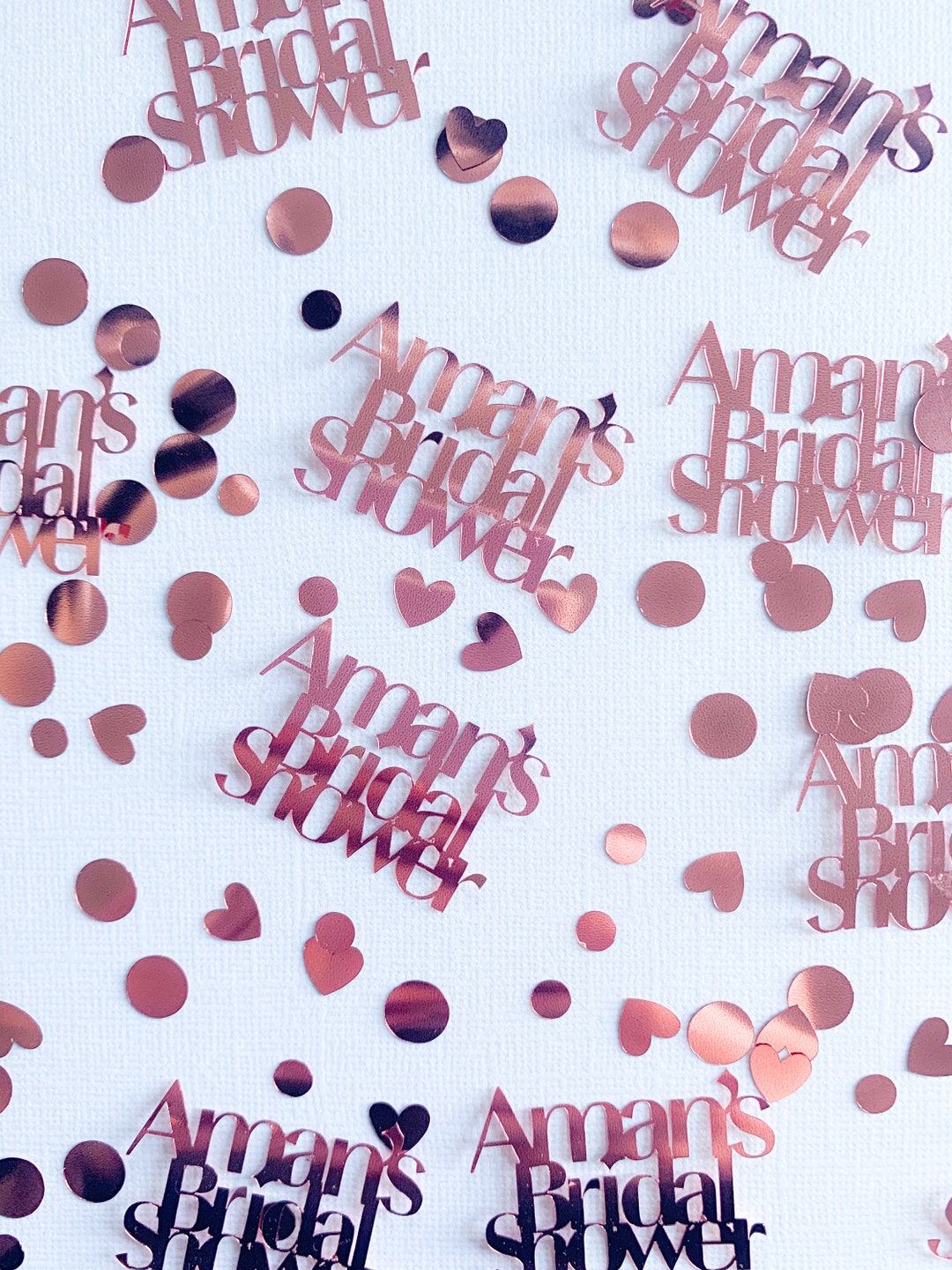 Personalised Bridal Shower Confetti / Bridal Shower Decor / Table Decor ...