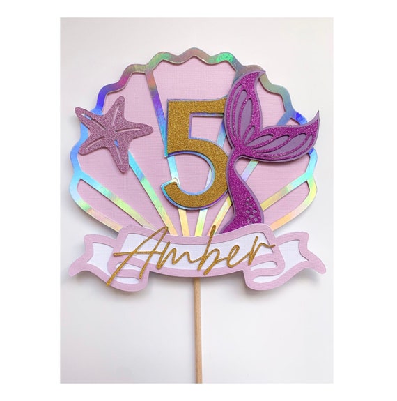 Mermaid Theme Cake Topper / Mermaid Party Decor - Etsy